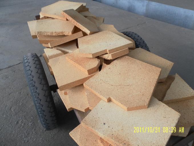 Glass kiln Fire Clay Brick Preheat Zones , High bulk density Fire Brick ...